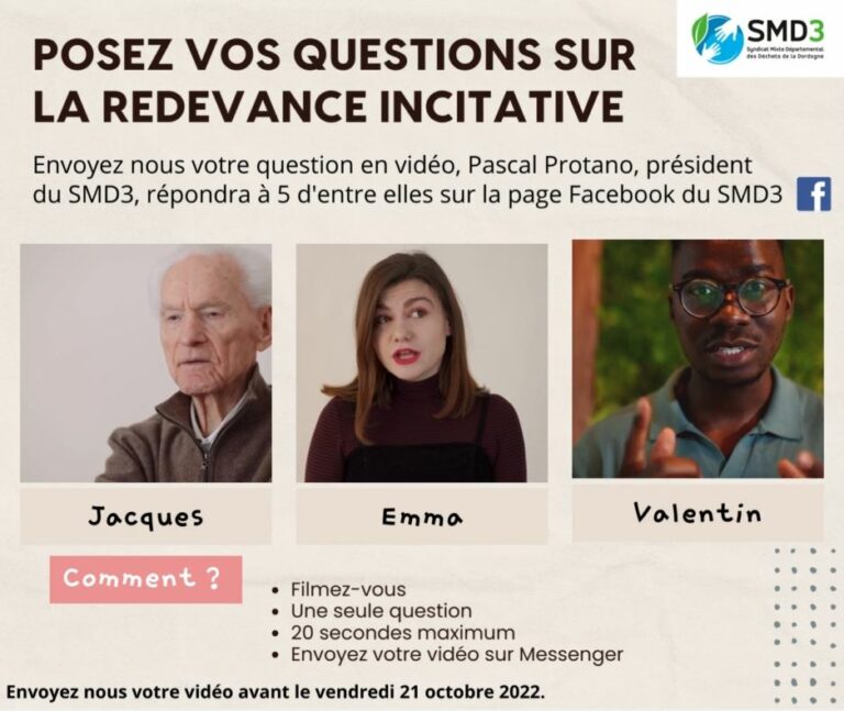Le SMD3 vous donne la parole - SMD3 : Collecte, transport et traitement ...