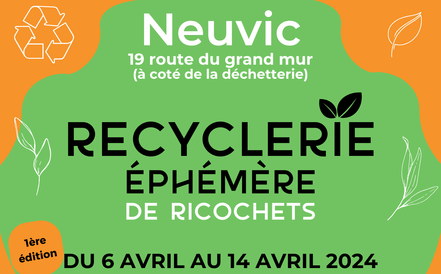La 1ère recyclerie éphémère de Ricochets ouvre bientôt ses portes ...